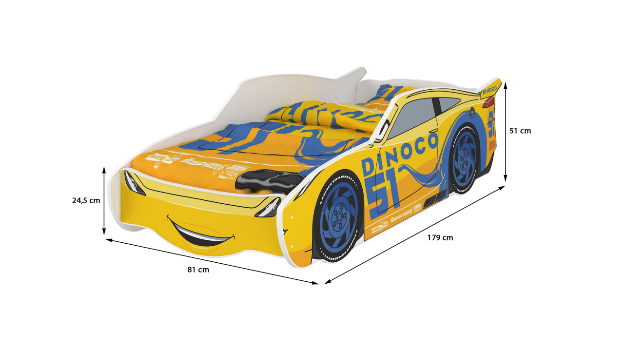 Detská posteľ Super Car -McQueen.